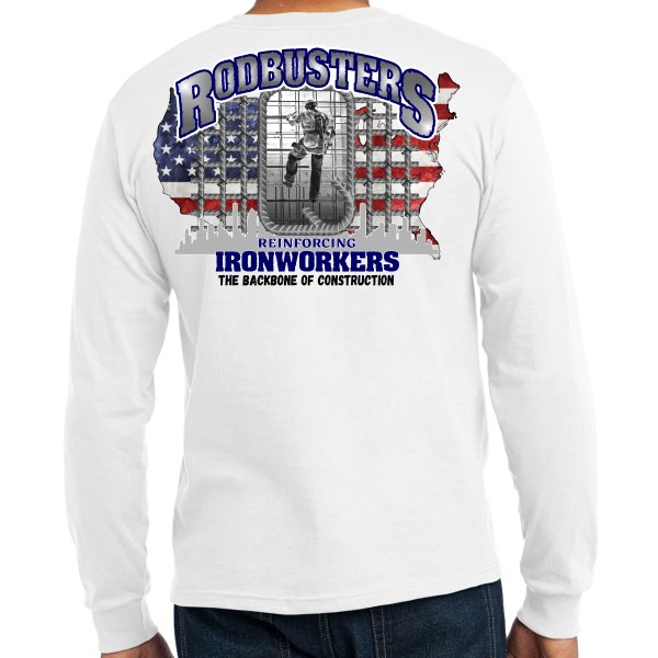 Rodbusters 100% “Made In The U.S.A” Ironworkers Sleek Rod Busters T ...